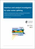 Interface and catalyst investigation for solar water splitting